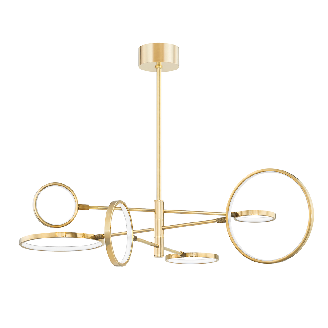 Saturn Modern Brass Chandelier – Hermanlamps